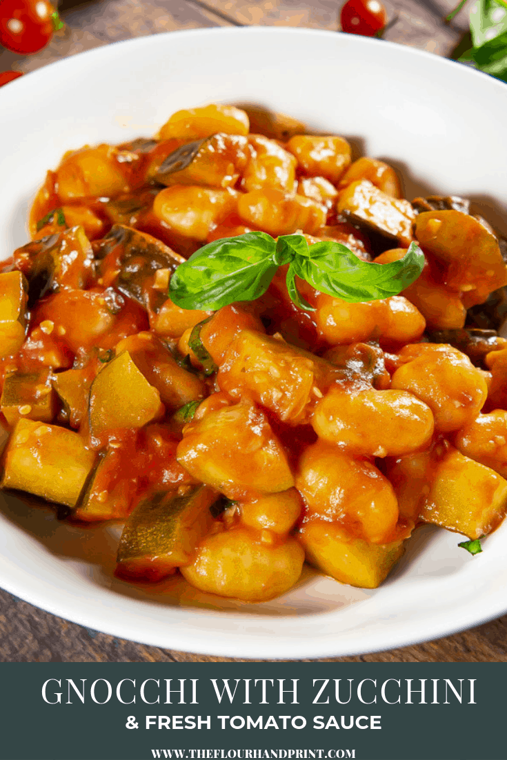 Gnocchi With Tomato Sauce and Zucchini - The Flour Handprint