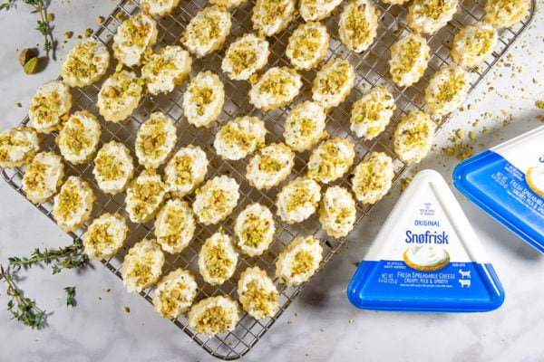 Goat Cheese Appetizers with Roasted Grapes - The Flour Handprint