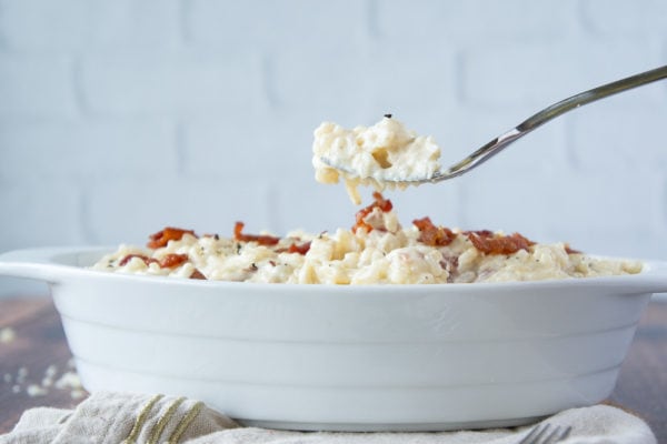 Cheesy Bacon Rice - The Flour Handprint