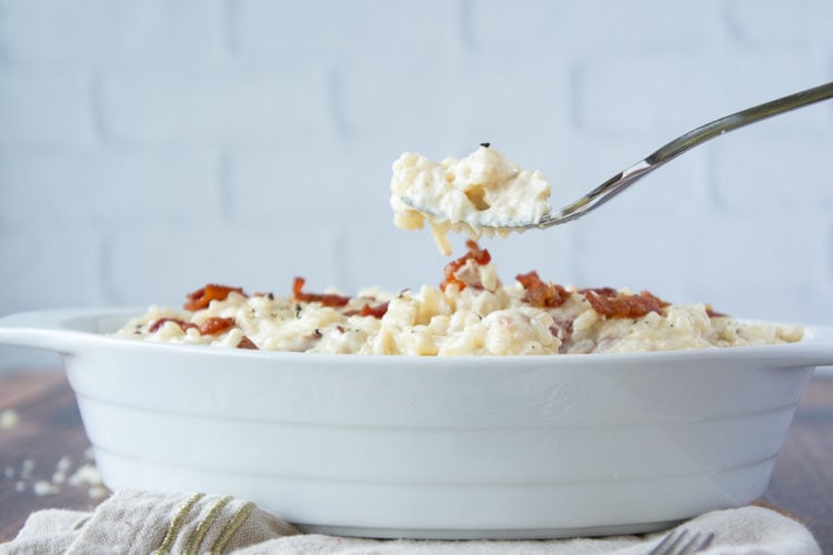 Cheesy Bacon Rice - The Flour Handprint