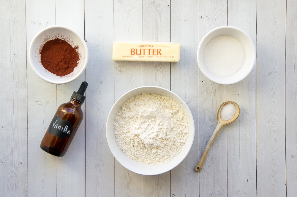Chocolate Shortbread Cookies - The Flour Handprint