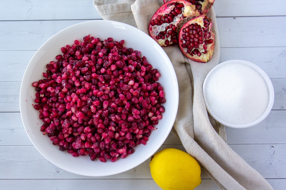 Pomegranate Syrup - The Flour Handprint