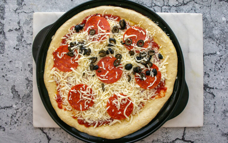 Fluffy Pizza Dough Recipe {2 Pizzas!} - The Flour Handprint