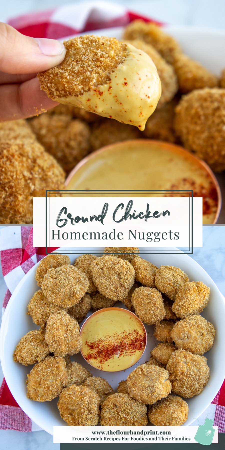 Homemade Chicken Nuggets with Ground Chicken - The Flour Handprint