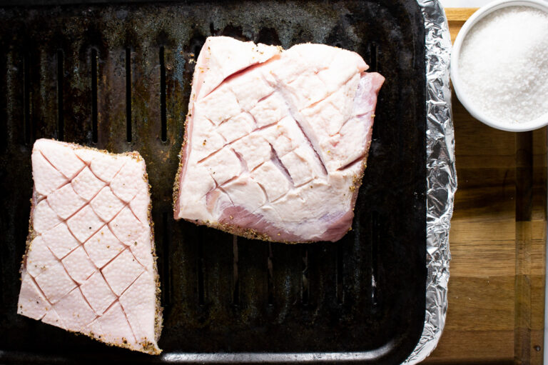 Salt Crusted Pork Belly - The Flour Handprint