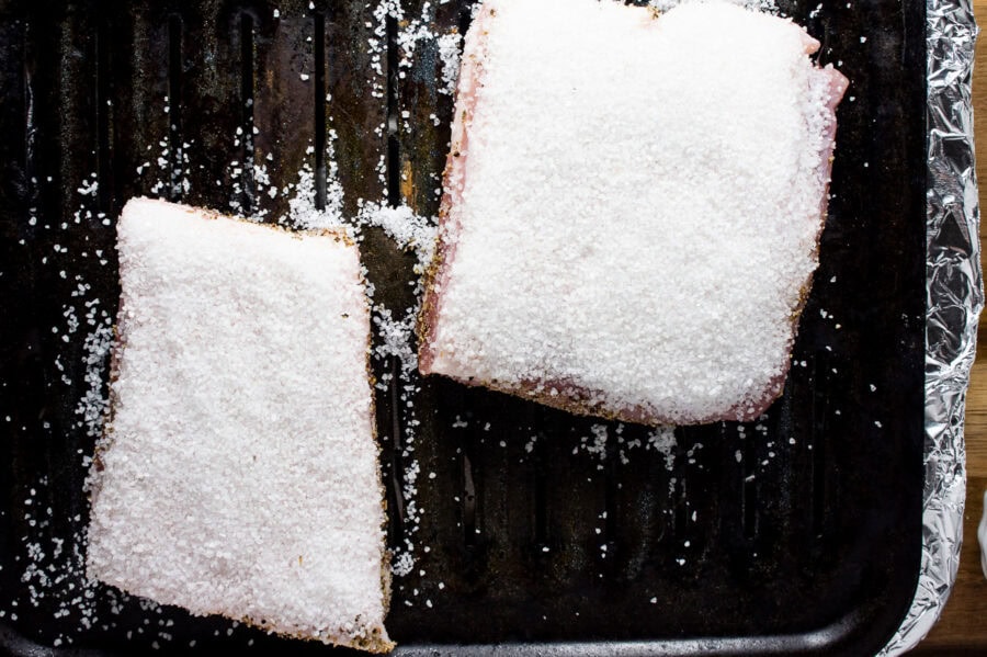 Salt Crusted Pork Belly - The Flour Handprint