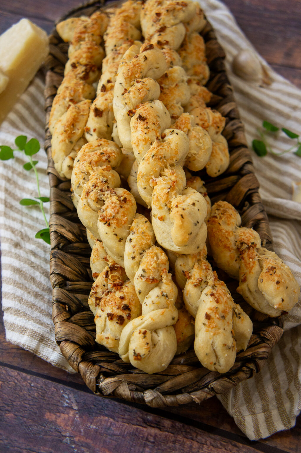 Garlic Bread Twists - The Flour Handprint